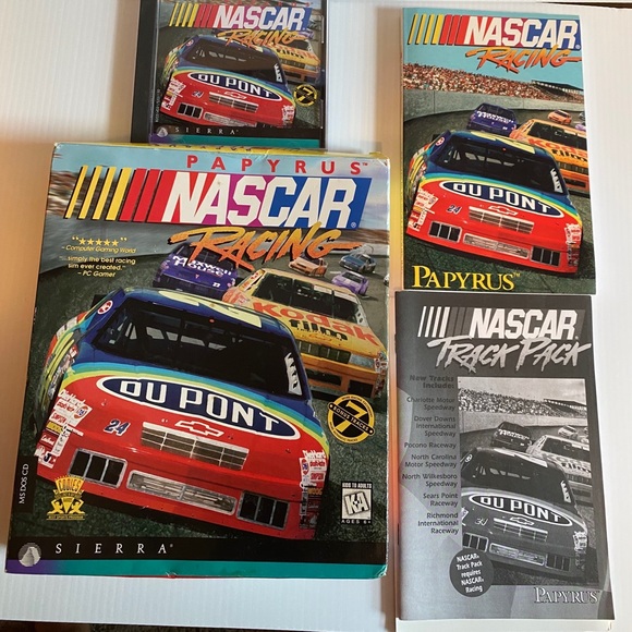 Nascar | Toys | Nascar Racing Sierra Papyrus 996 Pc Cd Game | Poshmark